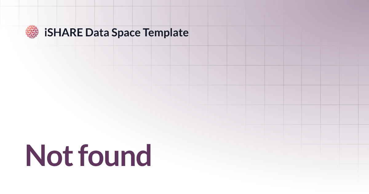 Organisational Form & Governance Authority | iSHARE Dataspace Template